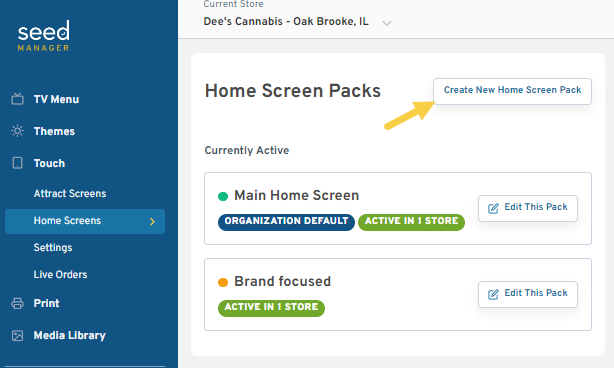 Setting a new interactive Home Screen